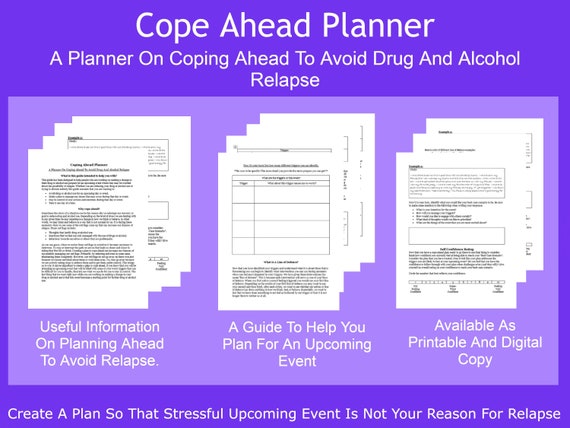 Cope Ahead Planner Create A Plan to Cope Ahead to Avoid - Etsy