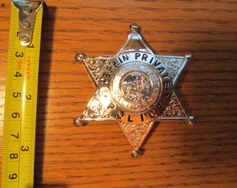 Private Police Badge - Etsy