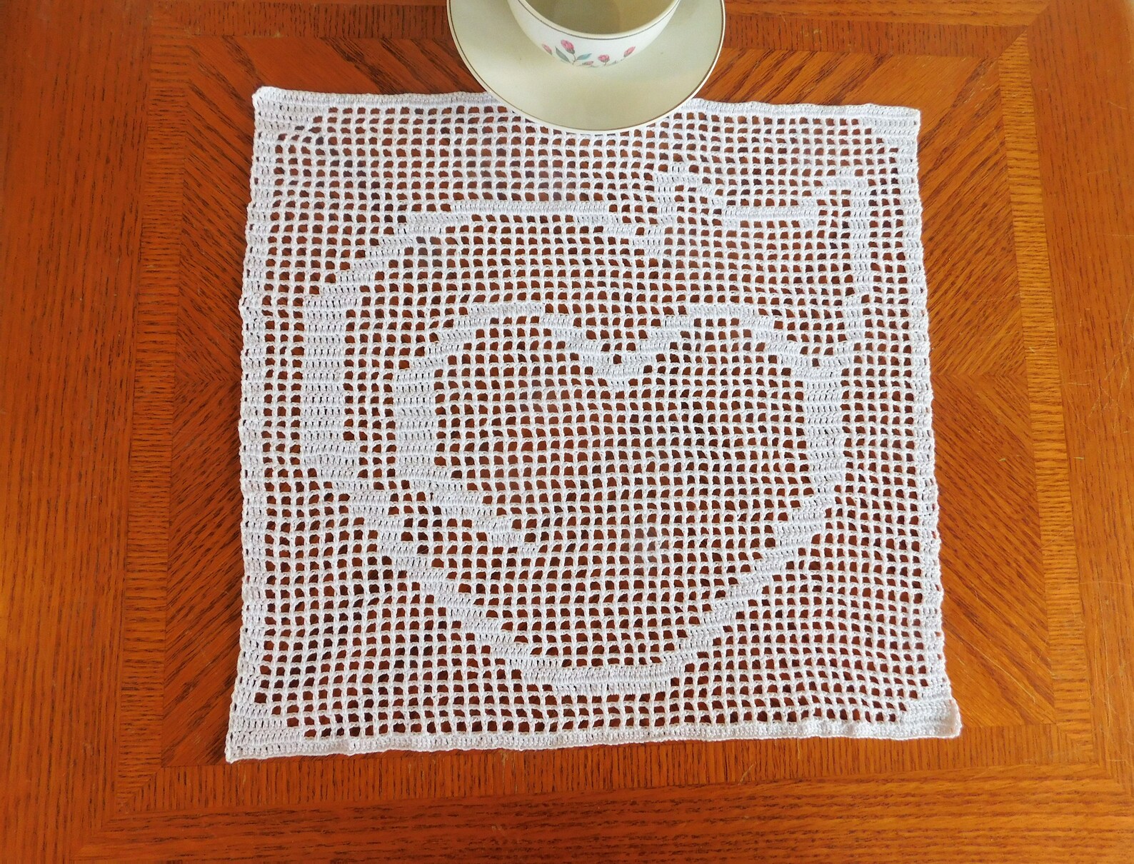 Filet Crochet Cat Pattern, Doily Pattern, Kitty Home Decor - Etsy