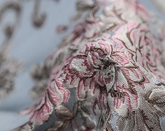 59w Rose Gold Shiny Mesh Wedding Fabric, Bright Hollow Creative ...