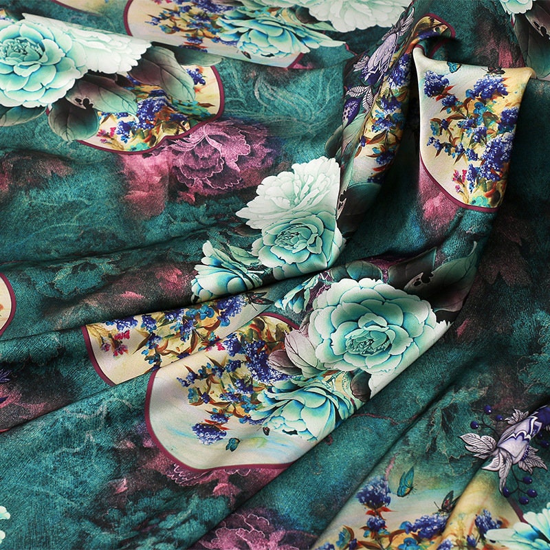 Print Silk Fabric - Etsy