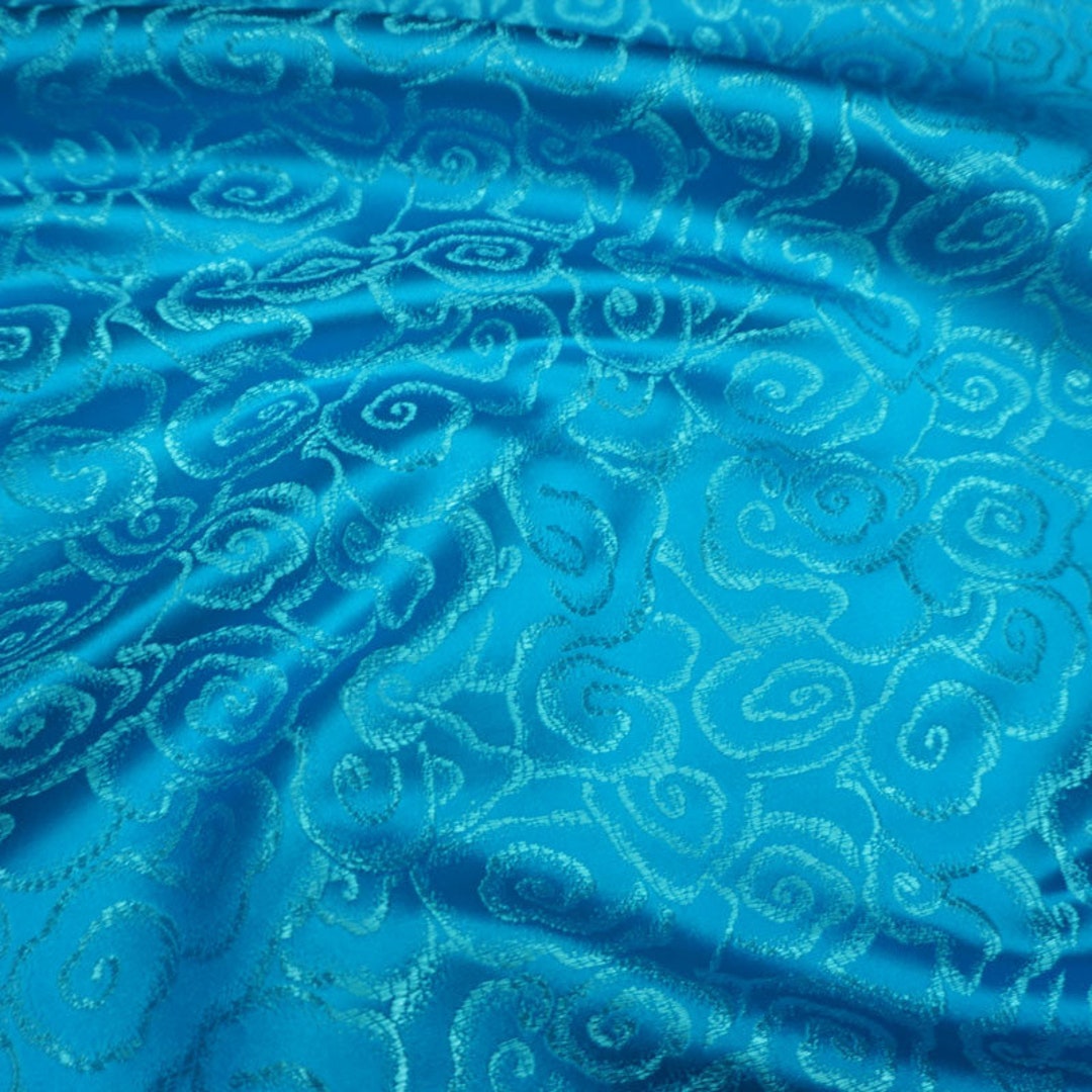 9 Color Cloud Style Brocade Fabric, Jacquard Fabric, Costume Dress ...