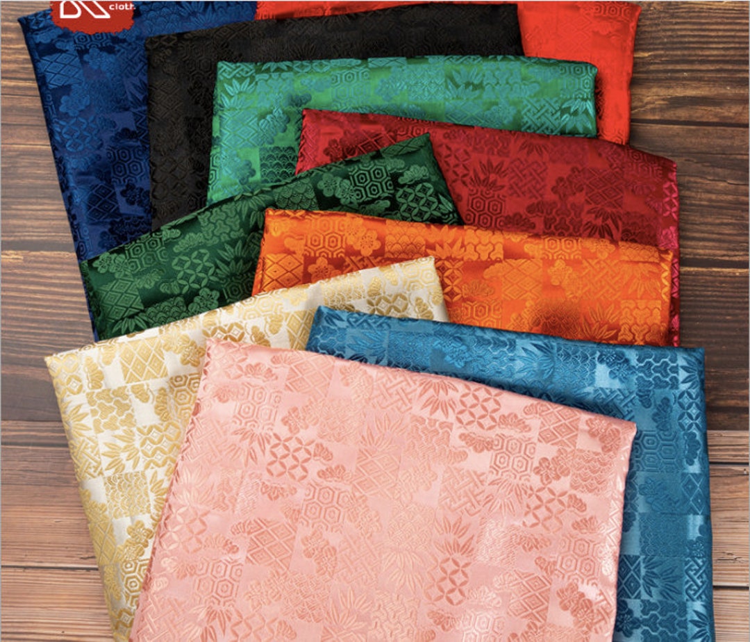 Nishijin Ori Jacquard Silk Brocade Fabric: Japanese Plaid, 59" Wide - Etsy