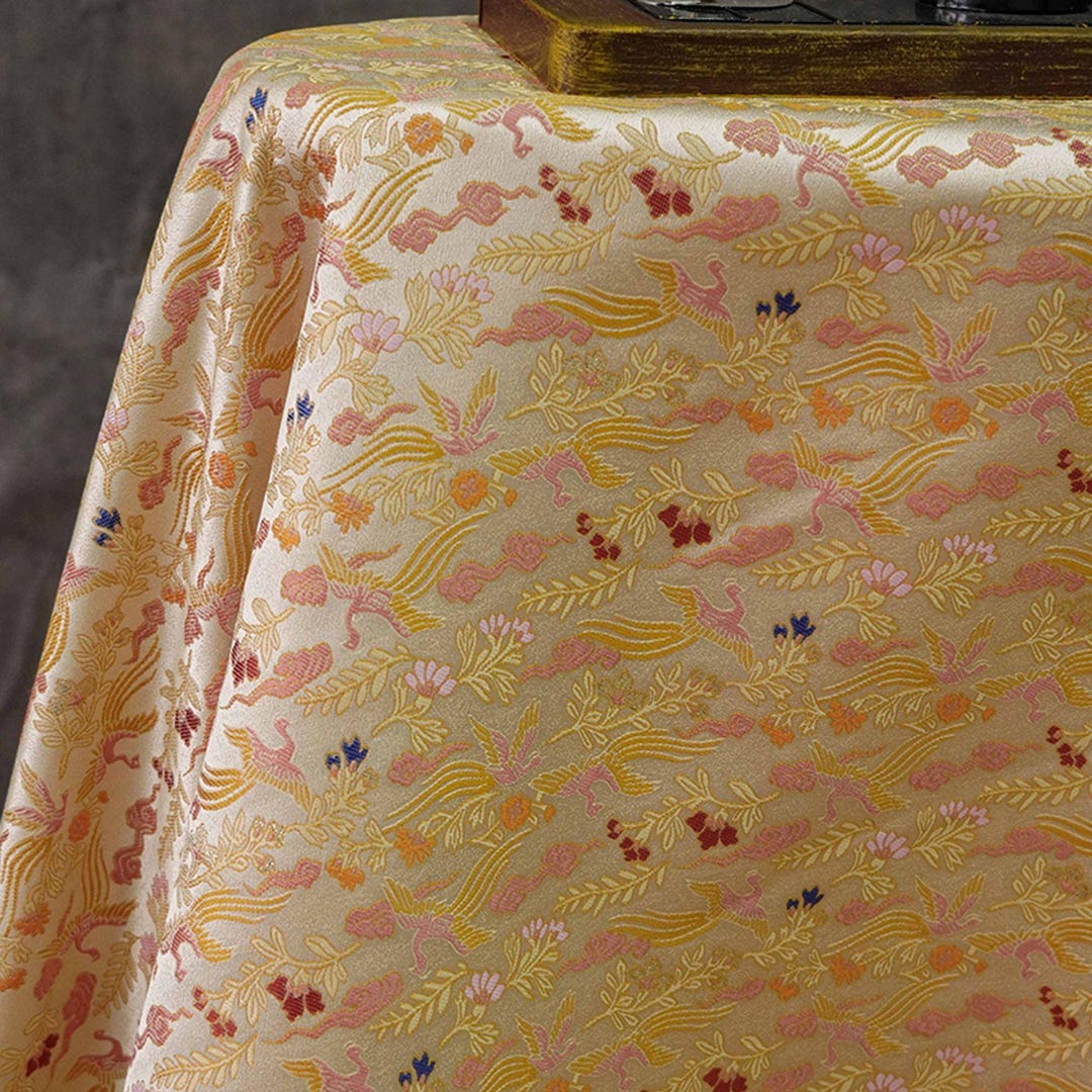 59"w Song Brocade 2 Colors Phoenix Brocade, Emperor Tibetan Robe ...