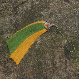 16.5cm Handmade Two-color Tassel, Antique Purse, Sachet Fan, Hanging ...