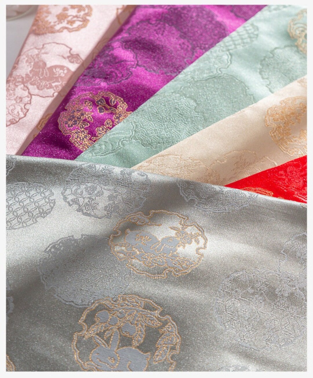 Nishijin Brocade Fabric: Japanese Gold Thread Upholstery, Costume ...