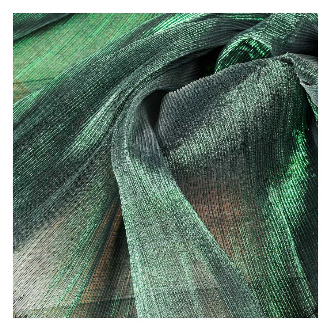 Pleated Hard Mesh Fabric, 55" Wide Designer Fabric, Wedding Decoration ...
