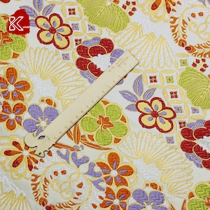 Japanese Nishijin Ori Fabric, Traditional Banana Flower Japanese ...