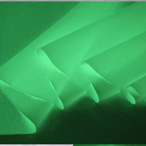 Midnight Green Laser Luminous Reflective Fluorescent Fabric, DIY Fabric ...