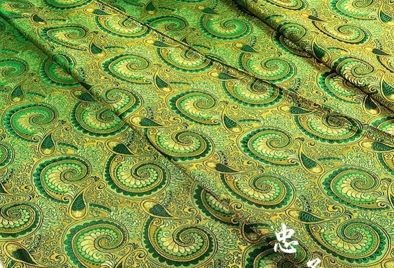 Golden Brown Color Vintage Palace Conch Pipa Flower Damask - Etsy