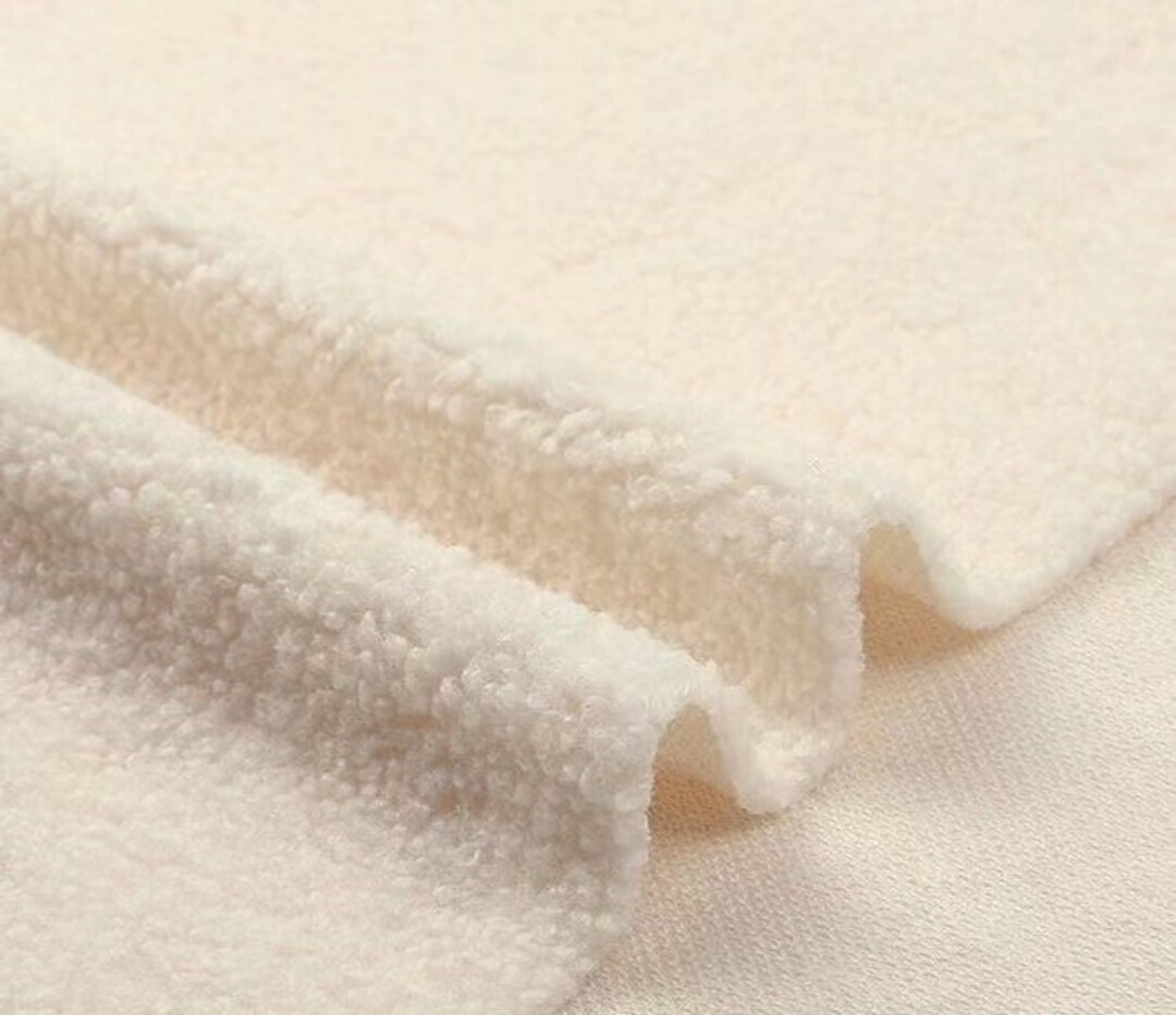 Fuzzy Coral Fleece Fabric: Soft Polyester Knit, 63" Wide - by the Meter ...