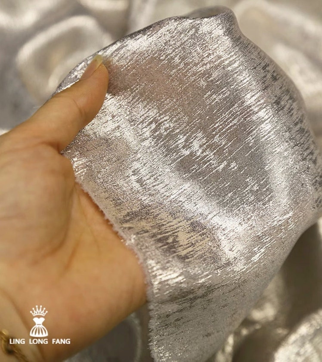Metallic Foil Chiffon Fabric: 57" Wide Designer Knit Sewing Material - Etsy