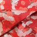 59w Red Birds Fabric Chinese Crane Jacquard Satin - Etsy