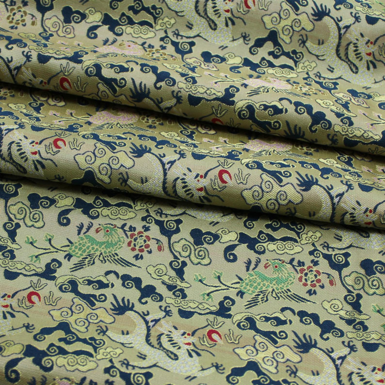 Song Brocade Chinese Flying Dragon Emperor Robe Cheongsam - Etsy