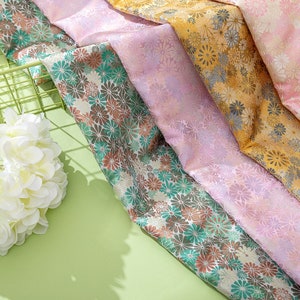 Japanese Nishijin Ori Fabric, Turtle Pattern Jacquard Traditional ...