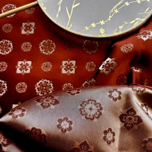 59"w Pipa Pattern of Tang Dynasty Chinese Nishijin Weaving Gold Thread ...