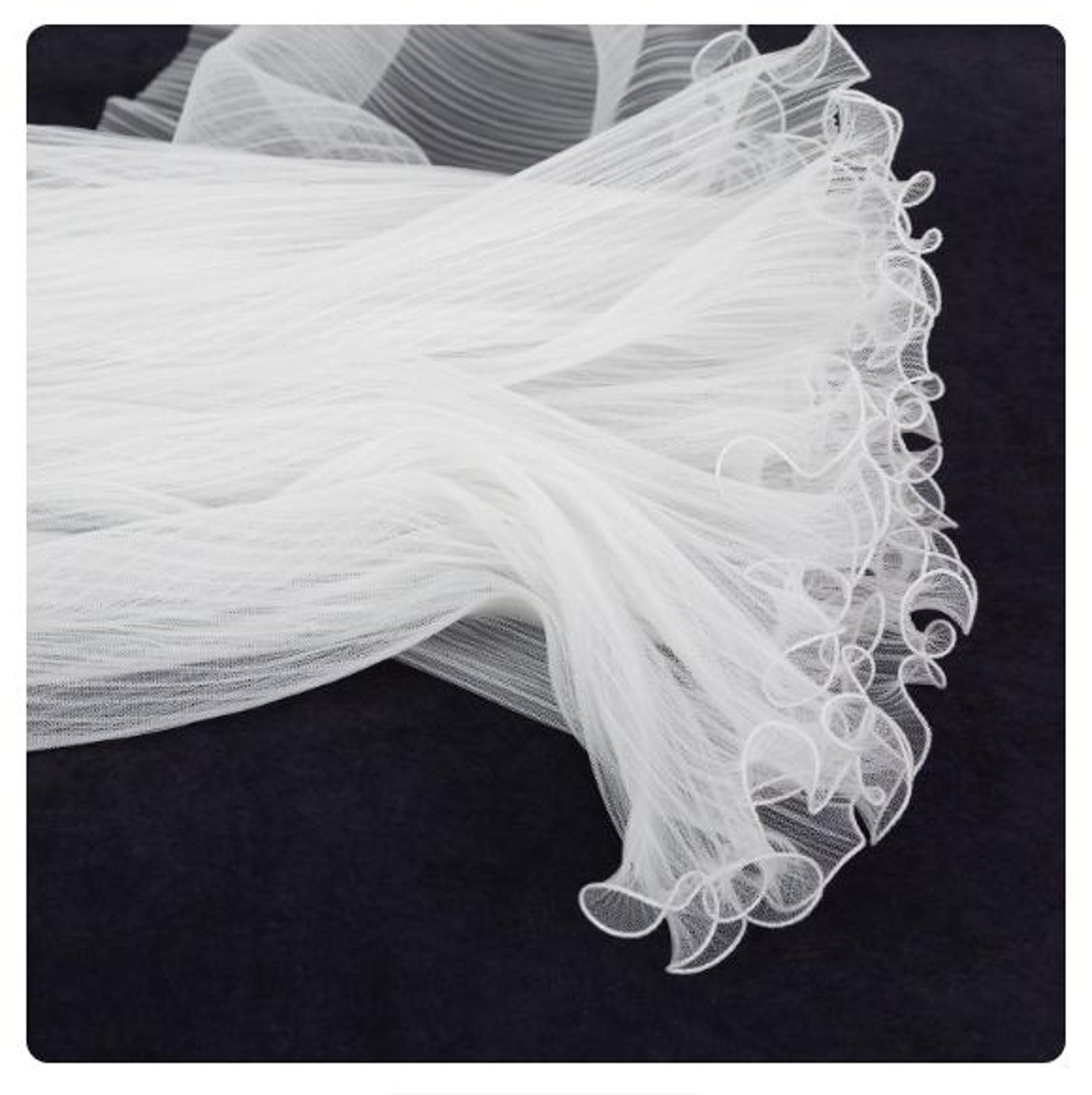 Pleated Ruffle Organza Fabric: Teal Green, Stiff Texture, 20"w - Etsy