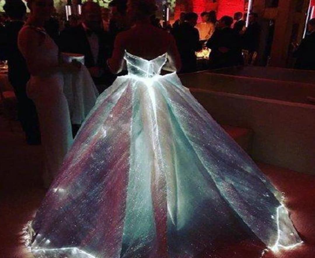 Fiber Optic Luminous Fabric: 70"w Glow-in-the-dark Apparel, Prom ...
