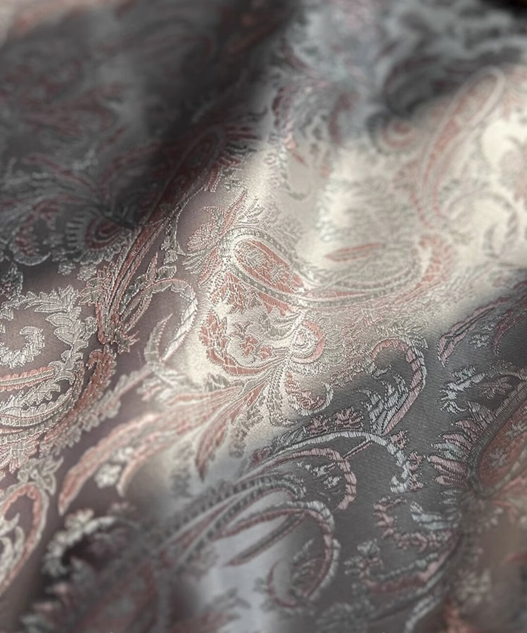 Soft Pink Pipa Flower Jacquard Fabric, 45"w Cheongsam, Qipao ...