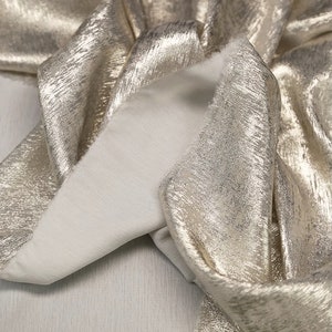 Metallic Foil Chiffon Fabric: 57" Wide Designer Knit Sewing Material - Etsy