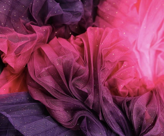 63w Gradient Mesh Fabric Glittering Designer Sewing - Etsy