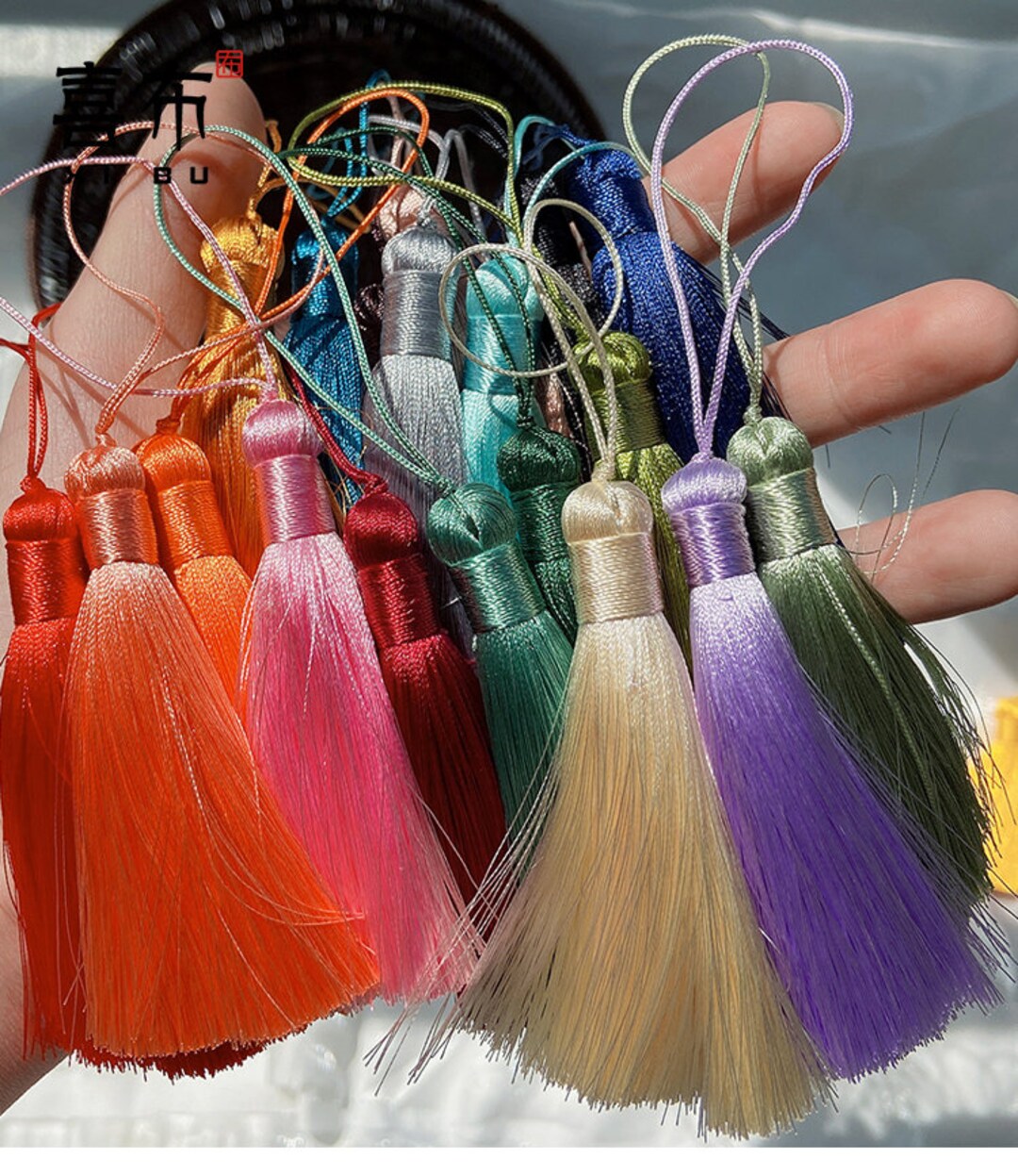 Handmade Rayon Tassel: Antique Purse & Curtain Decor (8cm) - Etsy