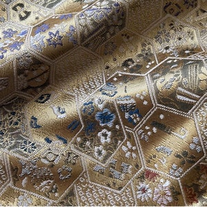 Nishijin Brocade Fabric: Japanese Weaving With Gold Thread (59"w) - Etsy