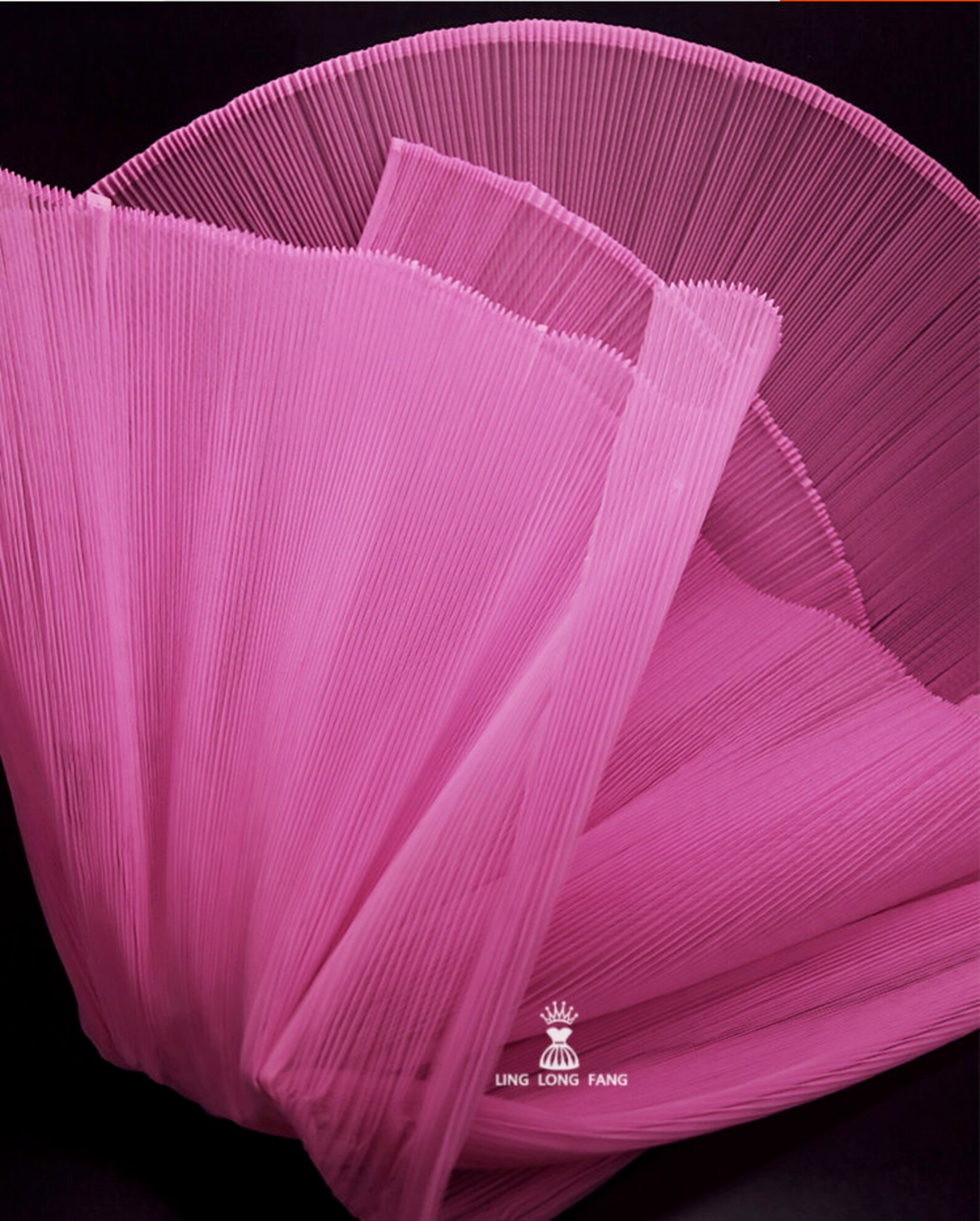 Pleated Hard Yarn Tulle Fabric: 59" Wide Designer Material - Etsy