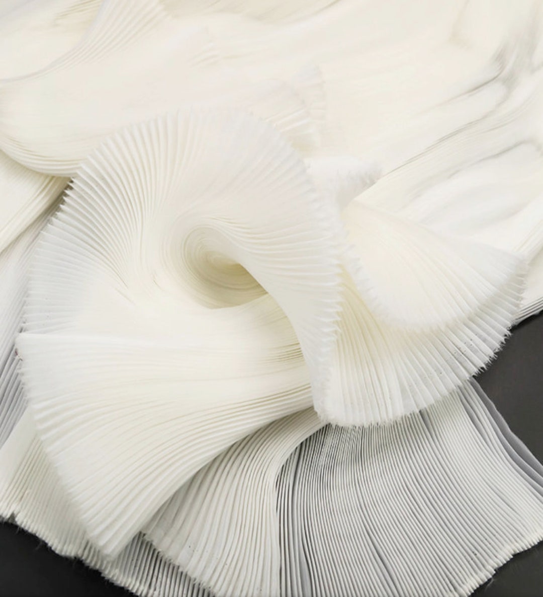 Pleated Chiffon Fabric: Hand-pressed Texture, 56" Wide, 4 Colors - Etsy