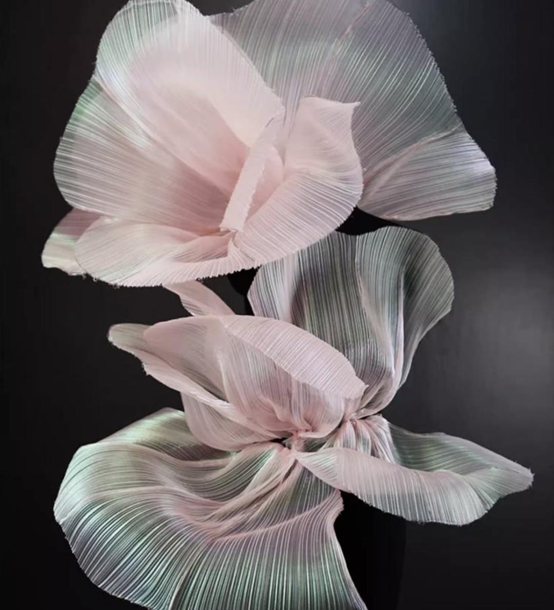Crinkled Pleated Organza Fabric: 57" Wide Stiff Designer Material - Etsy