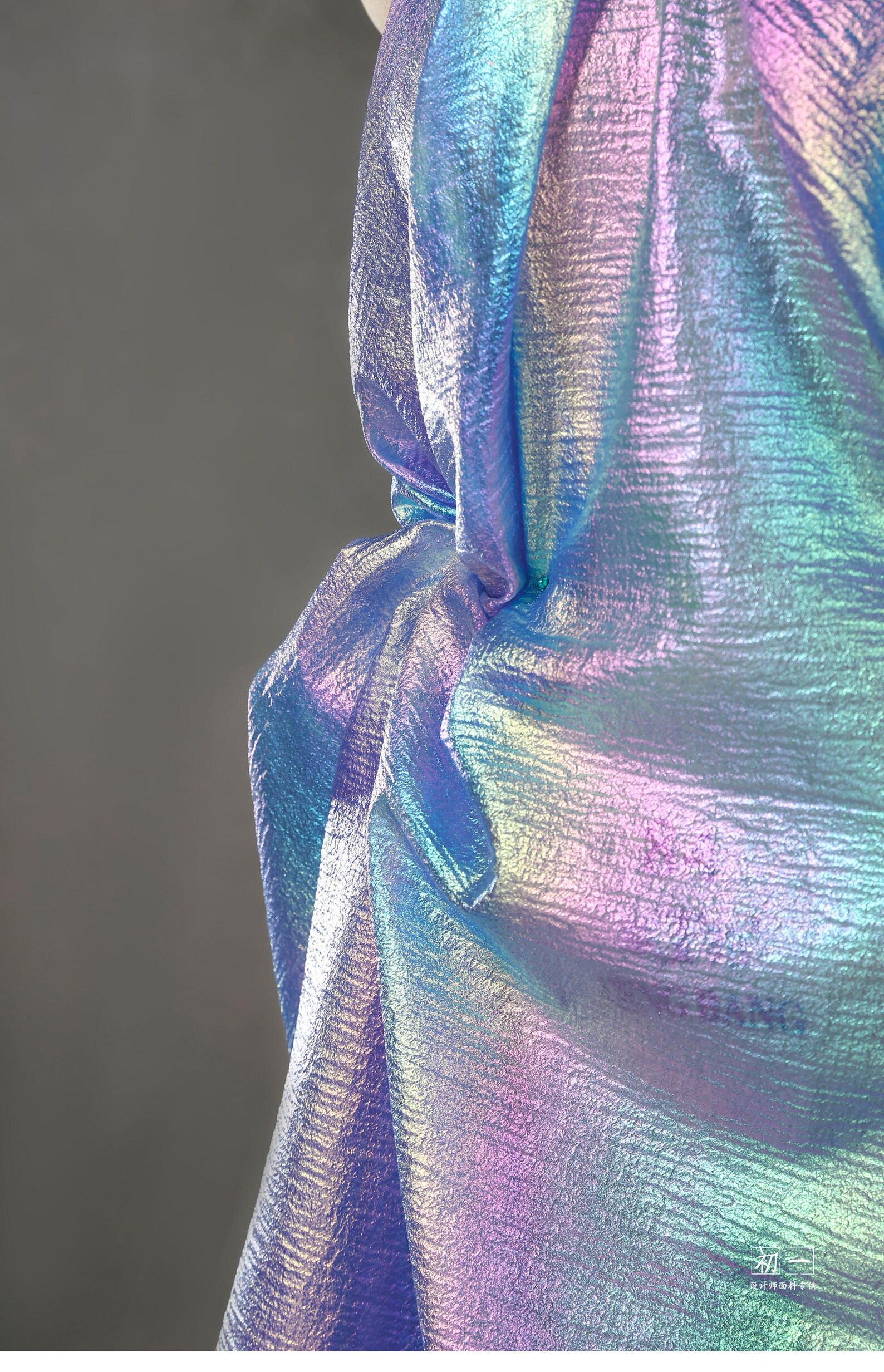 Laser Pearl Micro-wrinkle Gauze Fabric – Iridescent Costume Material ...