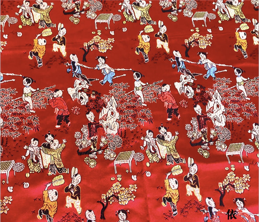 Chinese Traditional Ancient Descendants of the House Jacquard Brocade ...