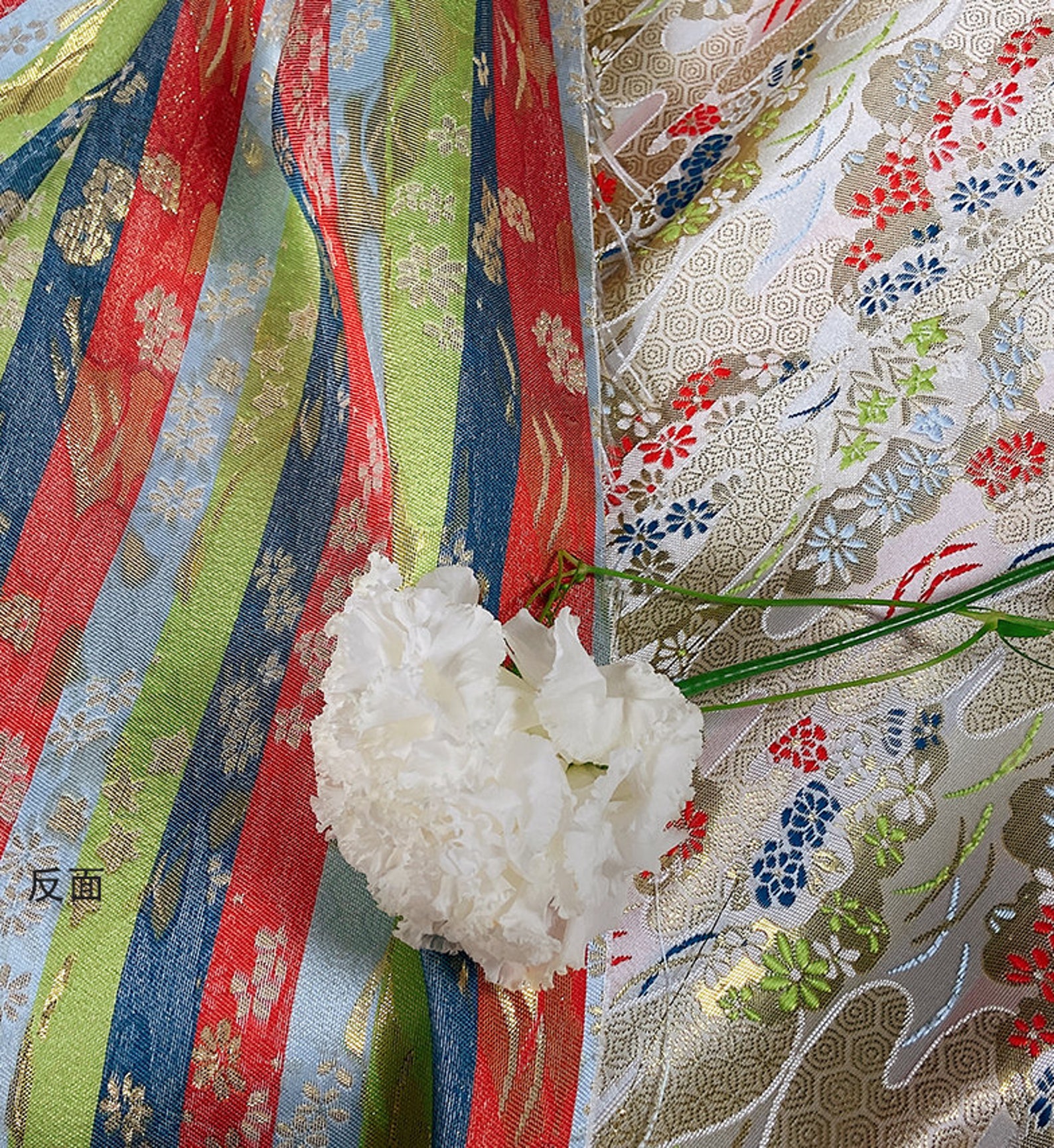 Japanese Nishijin Ori Silk Brocade Fabric Traditional - Etsy