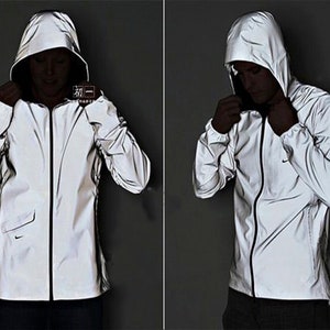 High Visibility Reflective Fabric: Silver Luminescent Polyester - Etsy