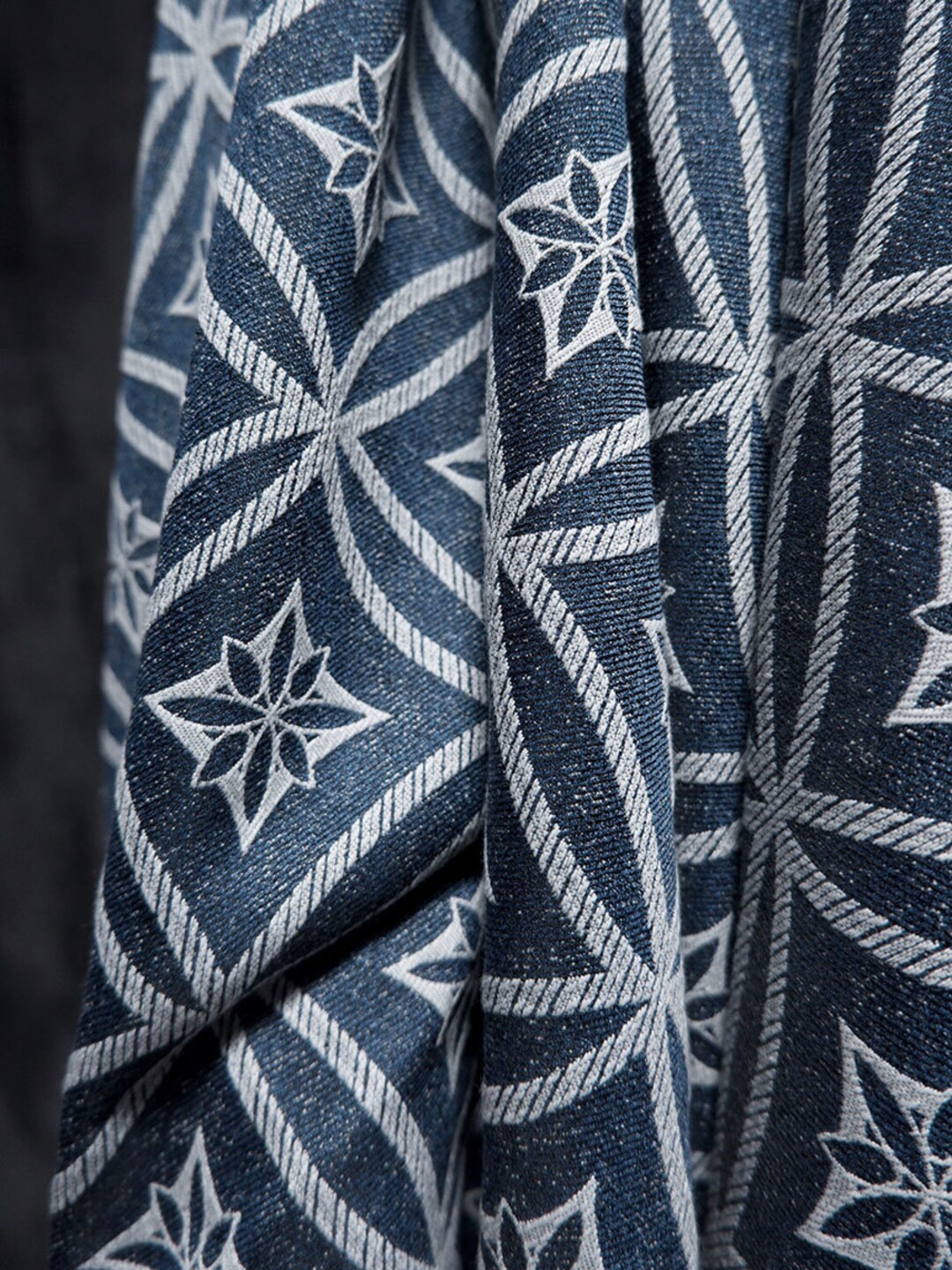 Linear Geometry Pattern, Textile Symphony of Jacquard Weave, Designer ...