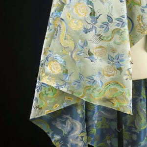 Filled With Dragons Jacquard Fabric, Designer Fabric, Prom Dress, 59"w ...