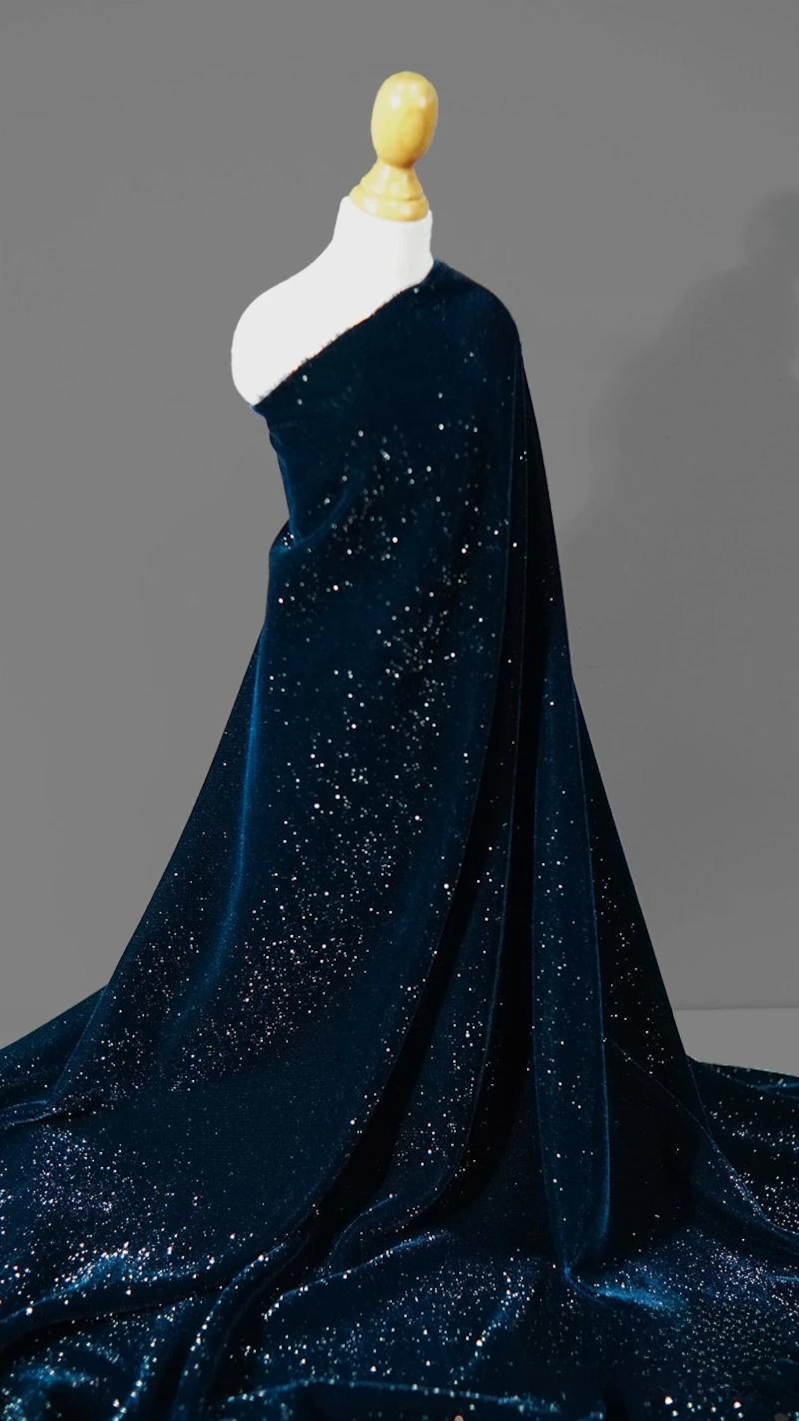 Glitter Korean Velvet Fabric: Gypsophila Four-way Stretch Drape - Etsy