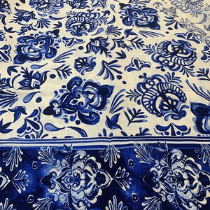 Chinese Blue Printed Fabric, 100% Cotton, Sewing Fabric for Dress ...