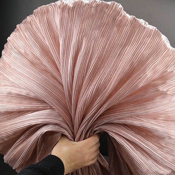 Pleated Stiff Gold Fabric - Etsy