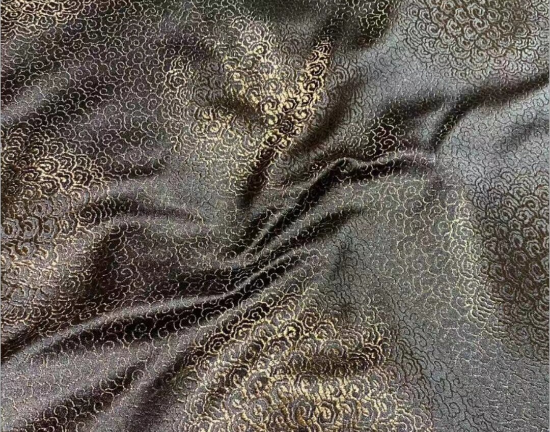Cloud Brocade Fabric: Silk Rayon Jacquard, Costume Dress Material (59"w ...