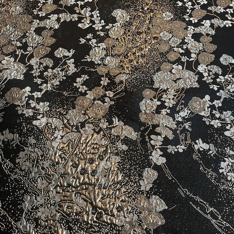 Metallic 3D Jacquard Fabric 19.99 Full Meter Price - Etsy