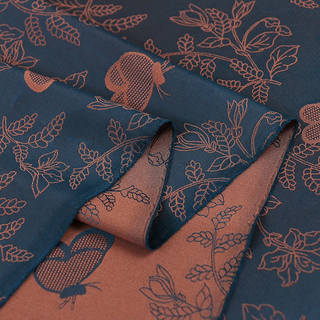 59"w Tea Silk Satin Fabric, Digital Print, 4 Patterns, Sewing Fabric ...