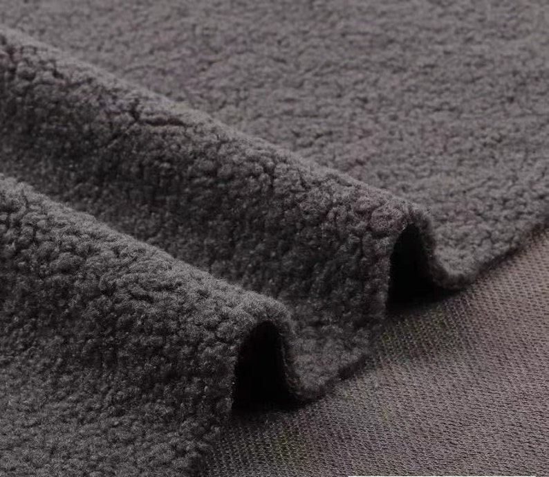 Fuzzy Coral Fleece Fabric: Soft Polyester Knit, 63" Wide - by the Meter ...