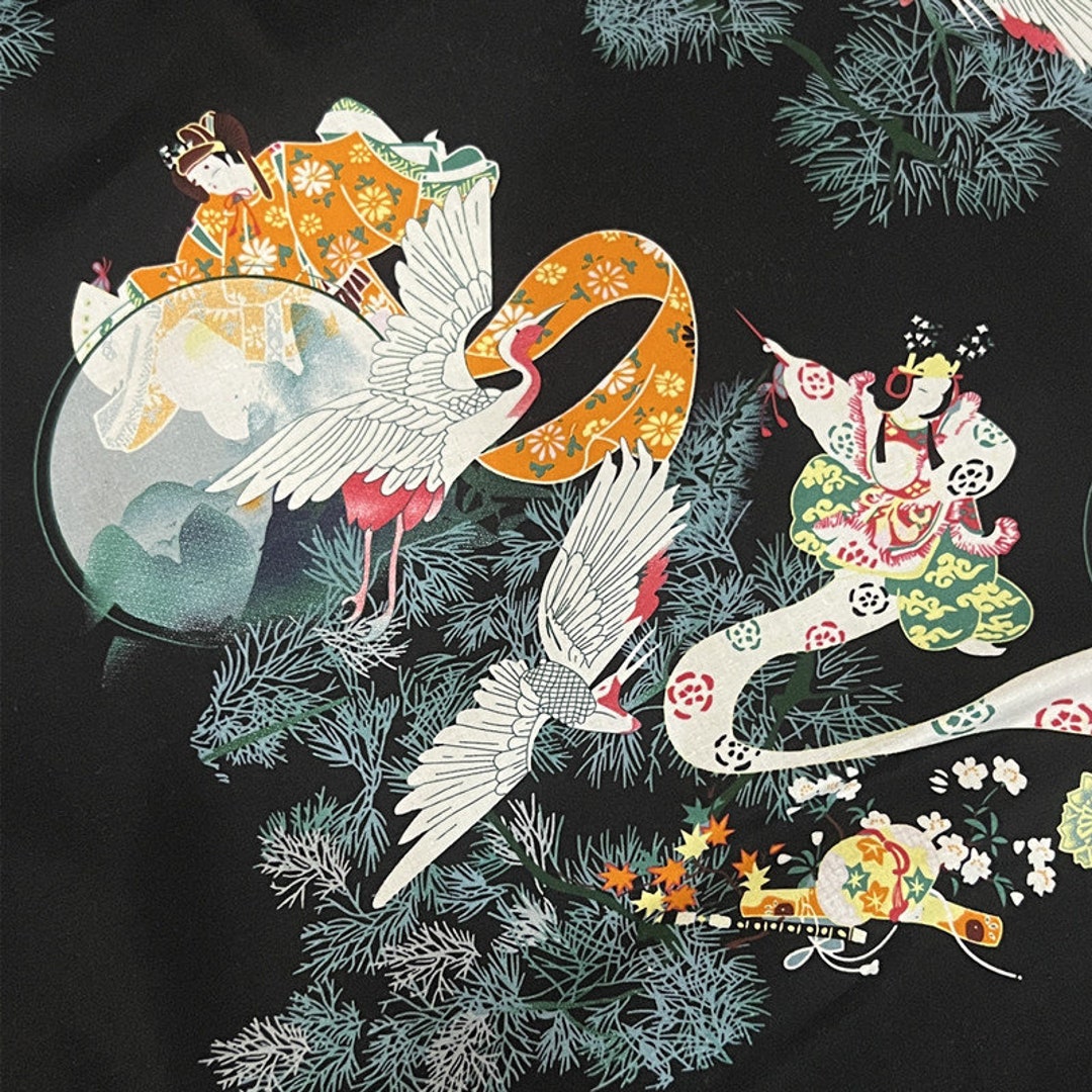 Chinese Printed Fabric, 100% Cotton, Dunhuang Pattern, Sewing Fabric ...