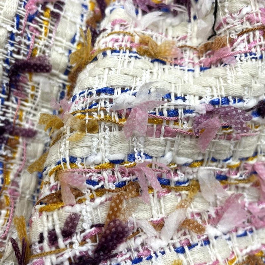 Coarse Woven Tweed Fabric: Sequin Sparkle Fashion Material (59"w by 1 ...