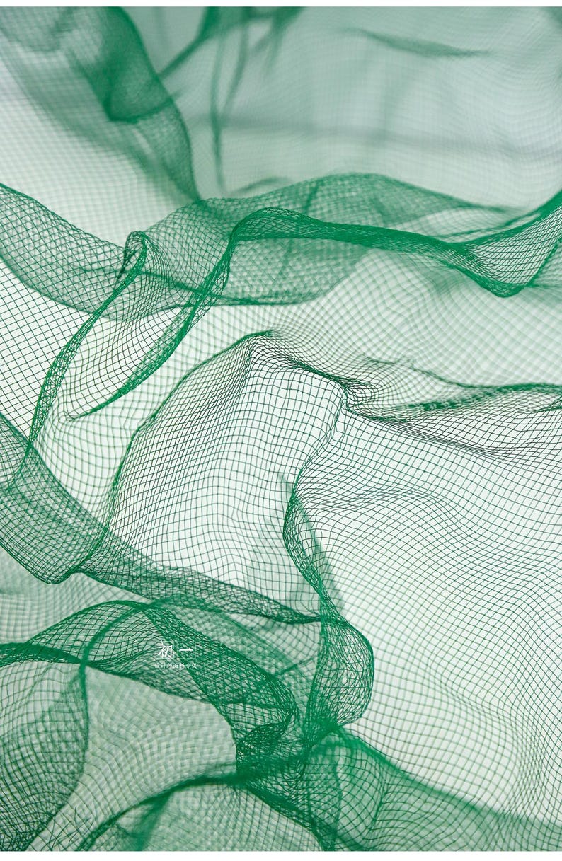 39"w Cloud and Smoke Into Rain Wire Mesh Fabric, Creative Modeling ...