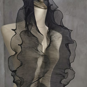 Sheer Pleated Ruffle, 13cm Wide 3D Folds Ruffle Organza, Designer ...