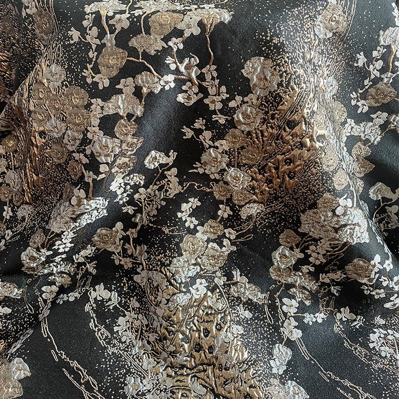 Metallic 3D Jacquard Fabric 19.99 Full Meter Price - Etsy