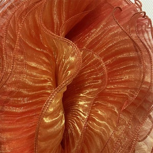 Sheer Pleated Ruffle, 15cm Wide 3D Folds Ruffle Organza, Designer ...