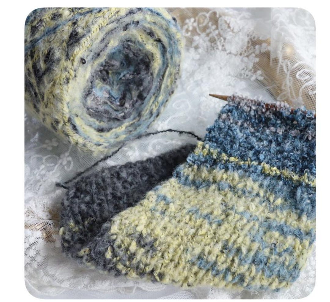 Gradient Dyed Mohair Yarn, Hand-painted Irregular Ombre DIY Knitting ...